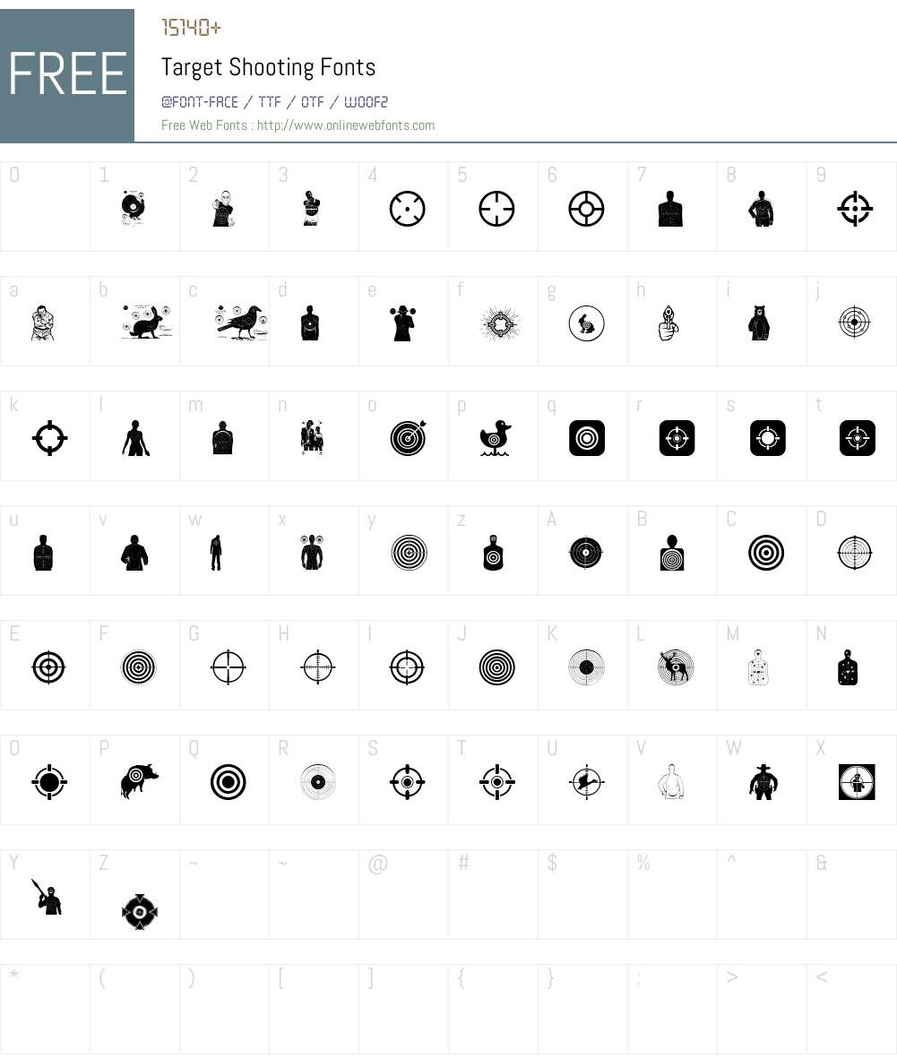 Target Shooting 1.00;October 13, 2017;FontCreator 11.0.0.2388 64-bit ...
