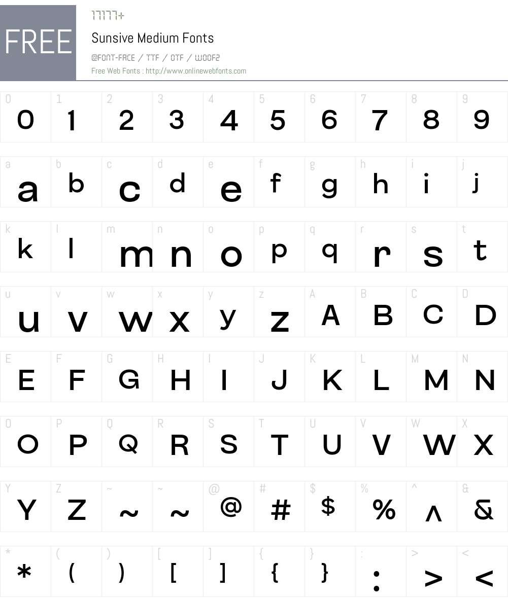 Sunsive Med 7.200 Fonts Free Download - OnlineWebFonts.COM