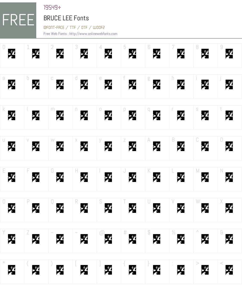 BRUCE LEE BRUCE LEE Fonts Free Download - OnlineWebFonts.COM