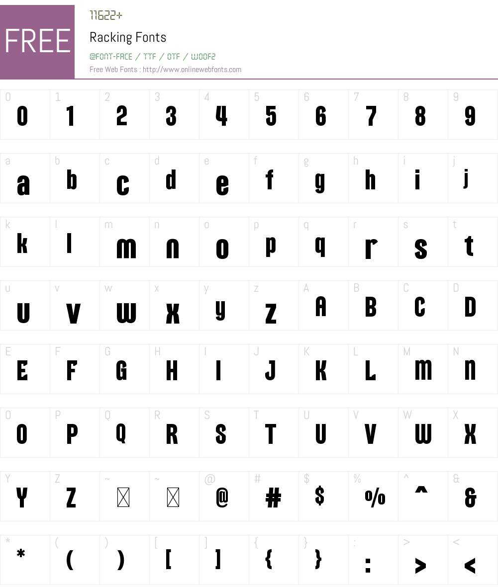 Racking 1.002;Fontself Maker 3.5.8 Fonts Free Download - OnlineWebFonts.COM