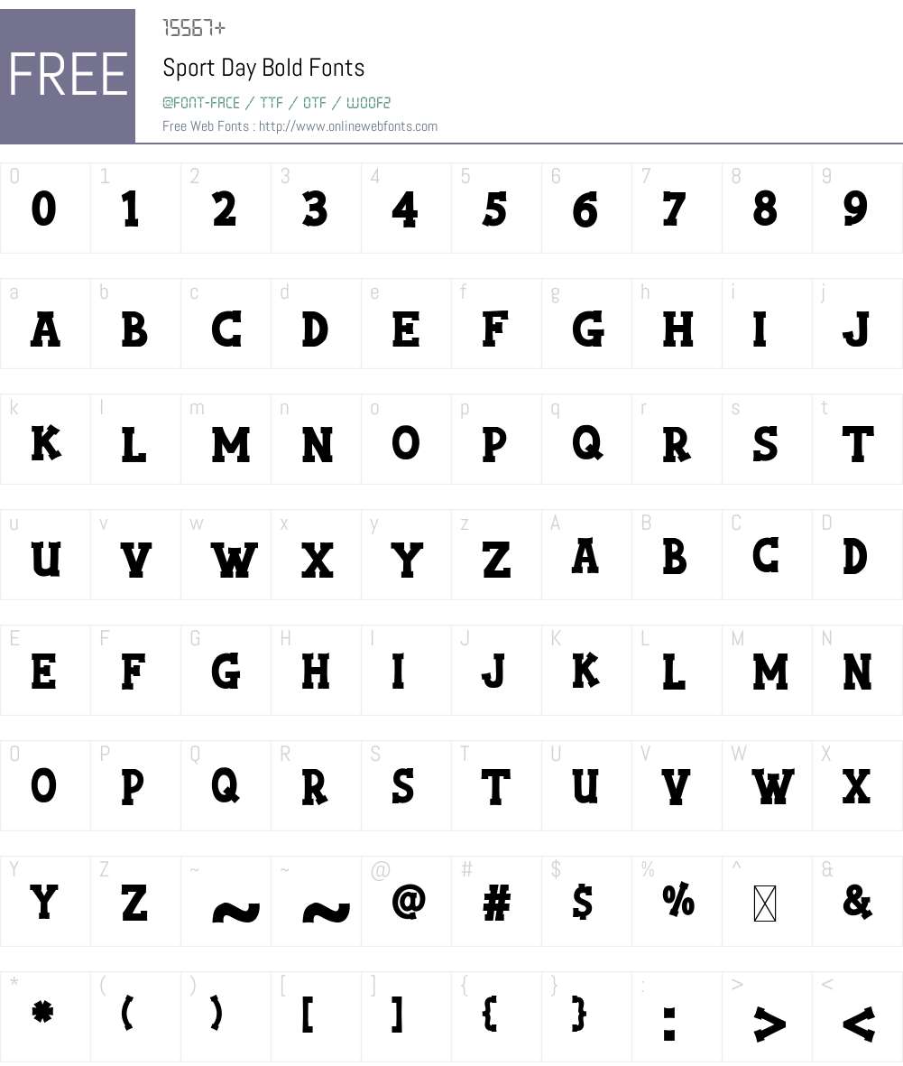 Sport Day 1.00 Fonts Free Download - OnlineWebFonts.COM