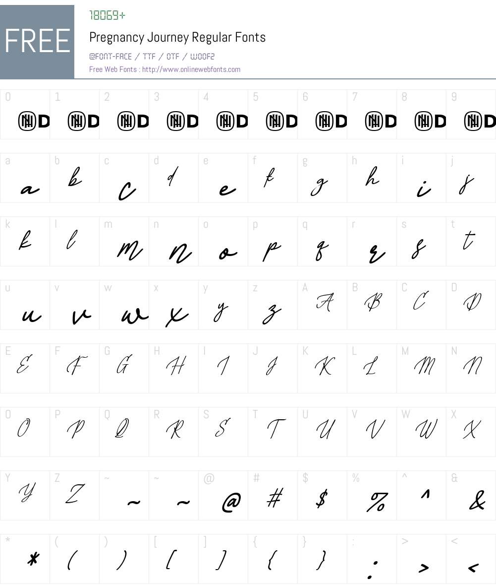 Pregnancy Journey 1.000 Fonts Free Download - OnlineWebFonts.COM