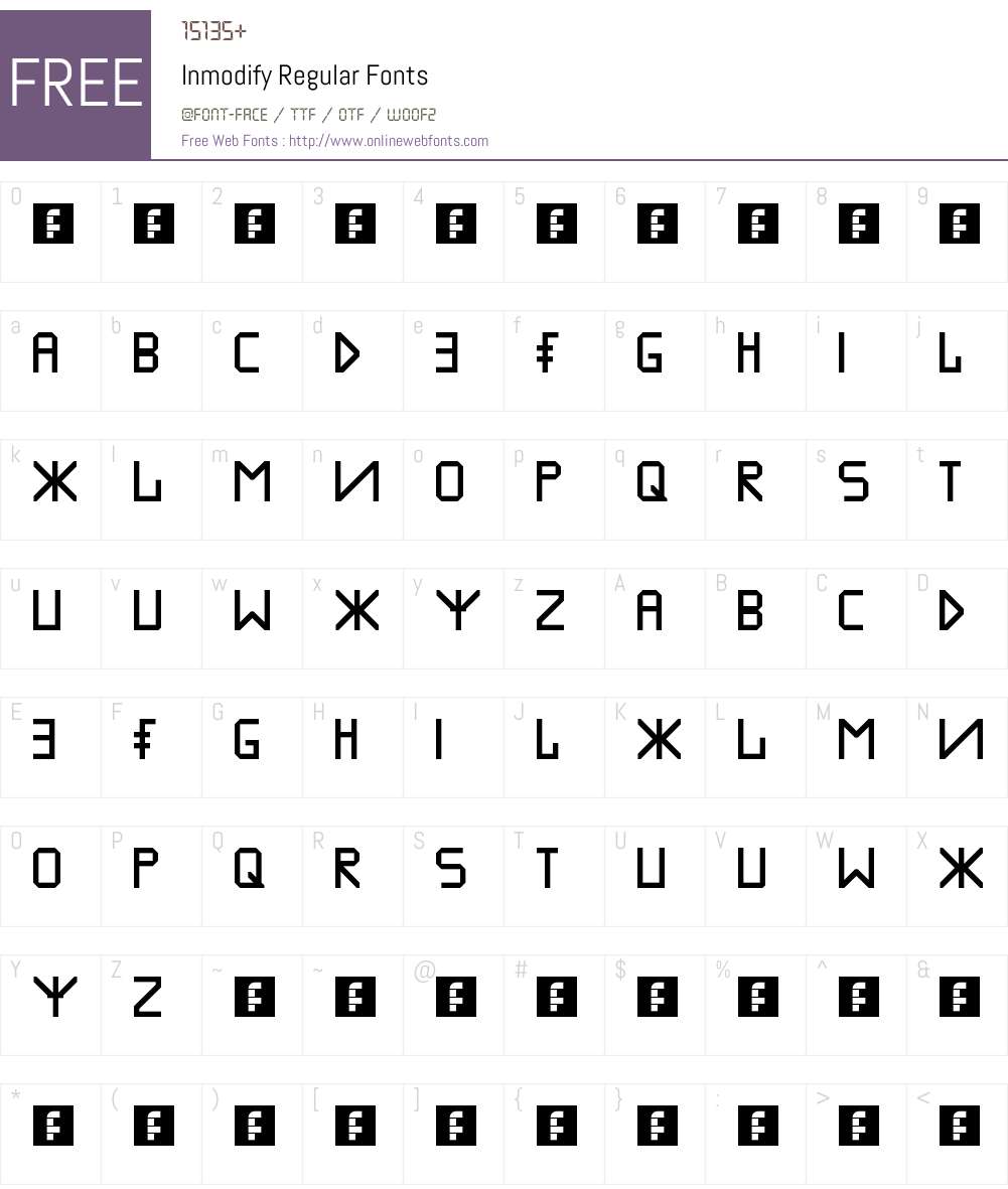 Inmodify Regular 1.0 Fonts Free Download - OnlineWebFonts.COM