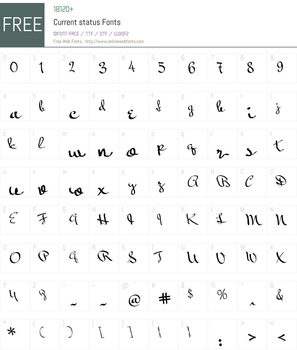 Current status 1.0 Fonts Free Download - OnlineWebFonts.COM