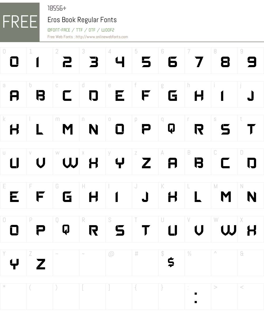 Eros Book 1.000 Fonts Free Download - OnlineWebFonts.COM