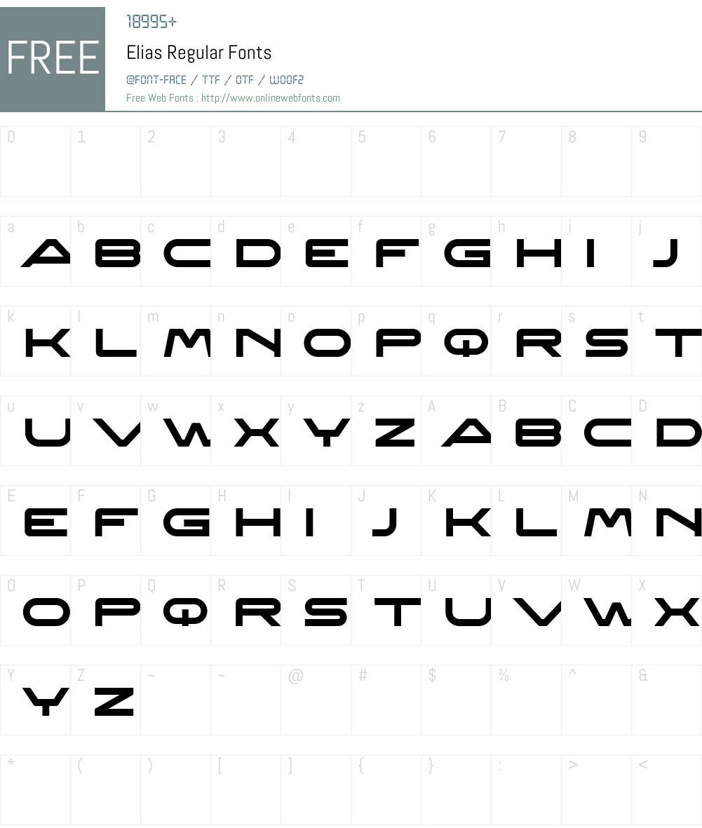 Elias 1.000 Fonts Free Download - OnlineWebFonts.COM