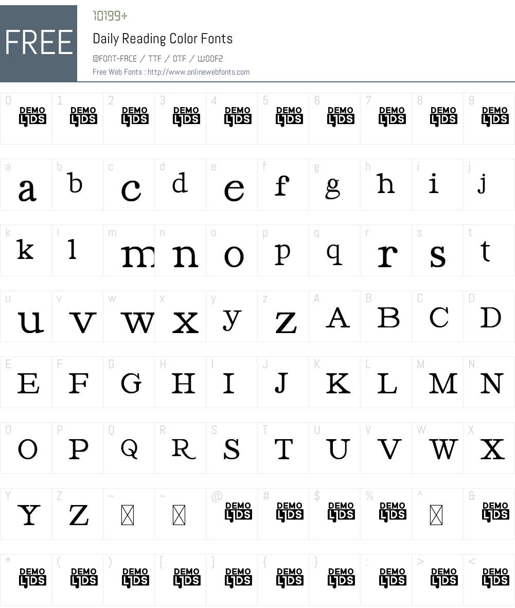 Daily Reading Color 1.006; May 19 2023 - LJ Design Studios Fonts Free ...