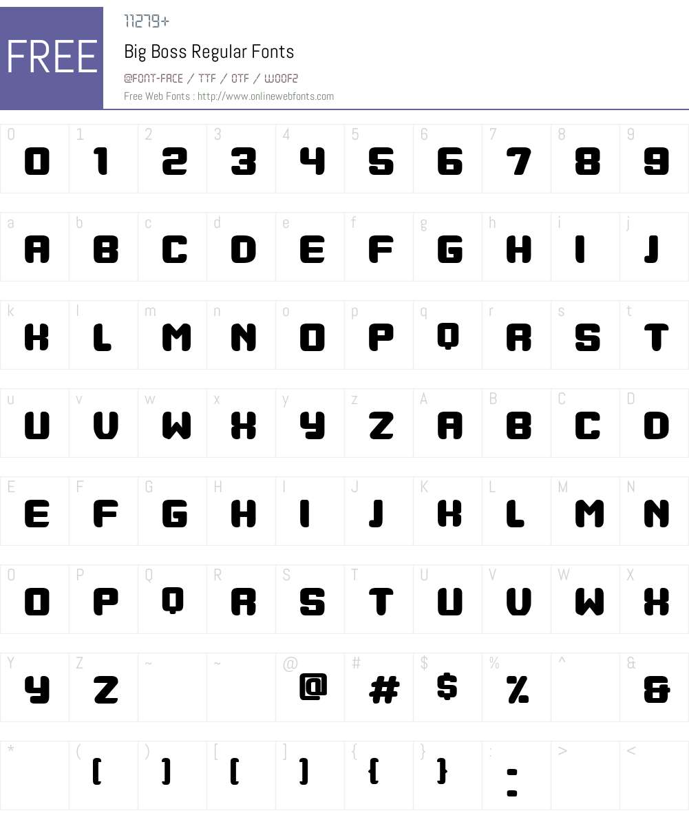 Big Boss 1.000 Fonts Free Download - OnlineWebFonts.COM