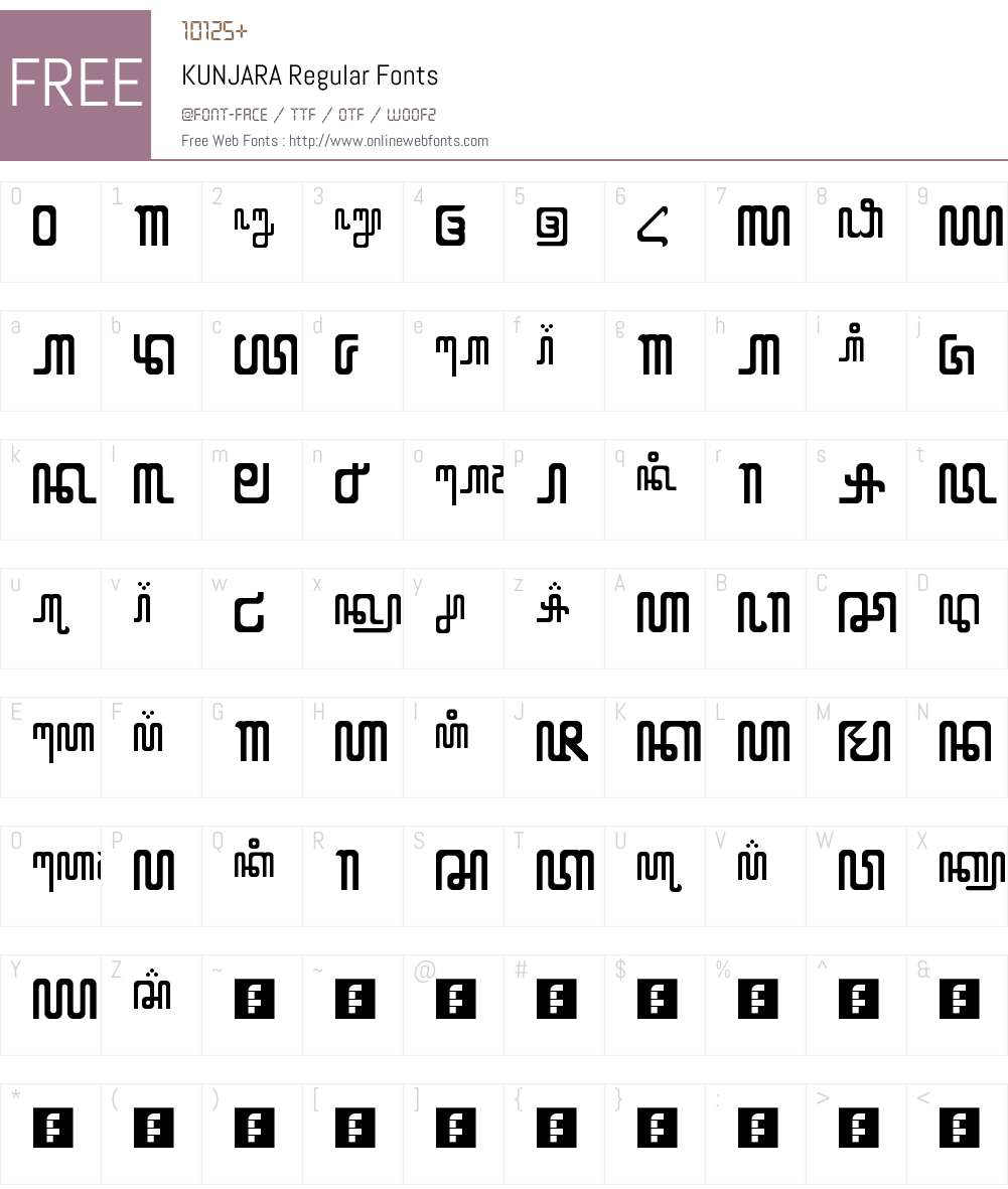 KUNJARA Regular 1.0 Fonts Free Download - OnlineWebFonts.COM