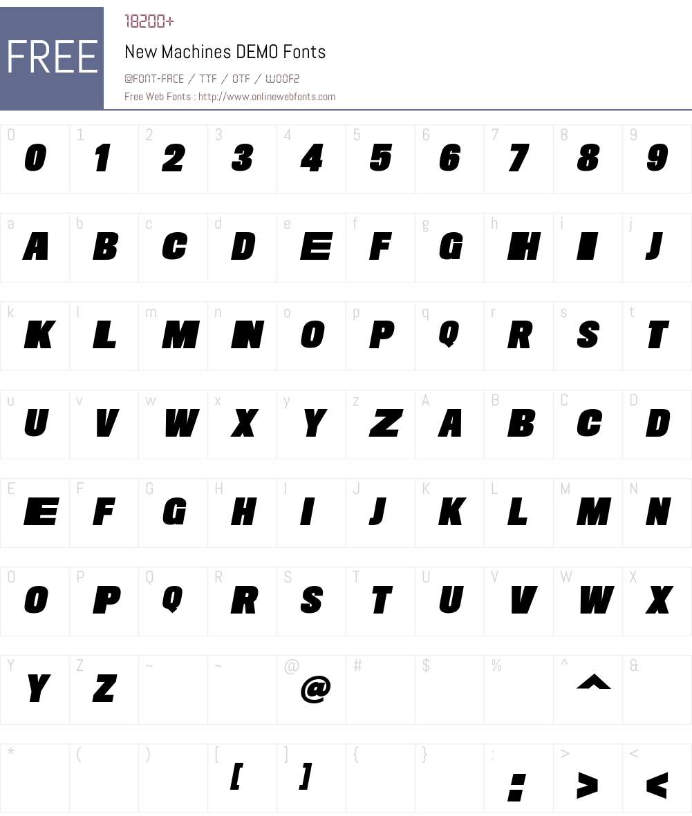 New Machines DEMO New Machines Typeface DEMO The Branded Quotes 2020 ...