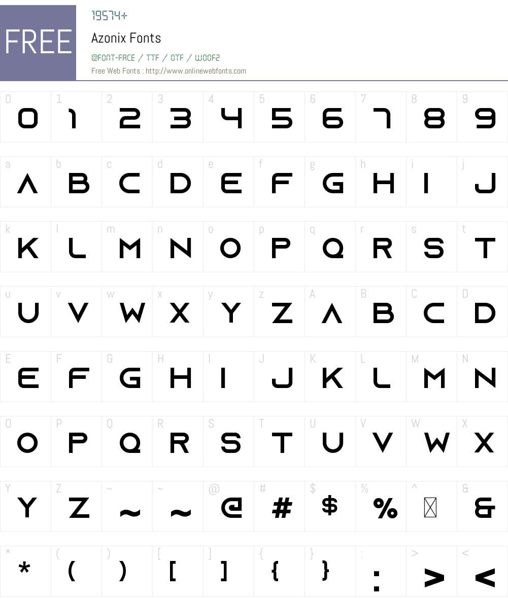 Azonix 1.010;Fontself Maker 3.0.1 Fonts Free Download - OnlineWebFonts.COM