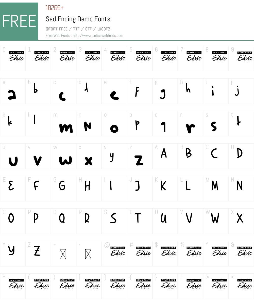 Sad Ending Demo 1.001;Fontself Maker 3.5.7 Fonts Free Download - OnlineWebFonts.COM