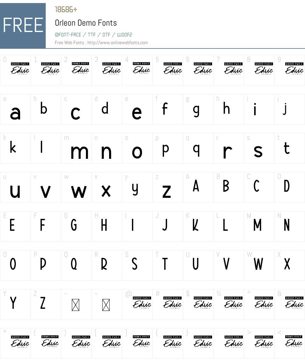 Orleon Demo 1.001;Fontself Maker 3.5.7 Fonts Free Download ...