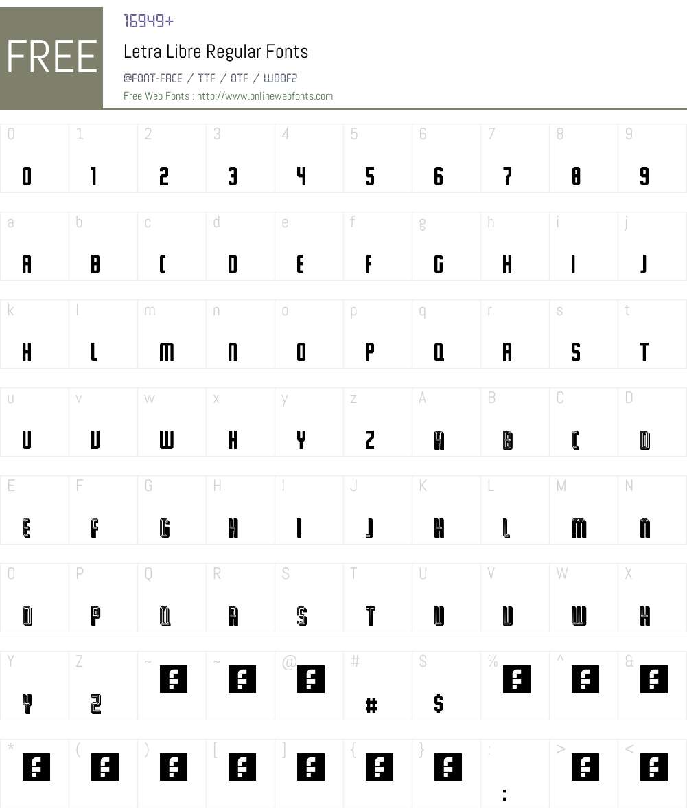 Letra Libre Regular 1.0 Fonts Free Download - OnlineWebFonts.COM