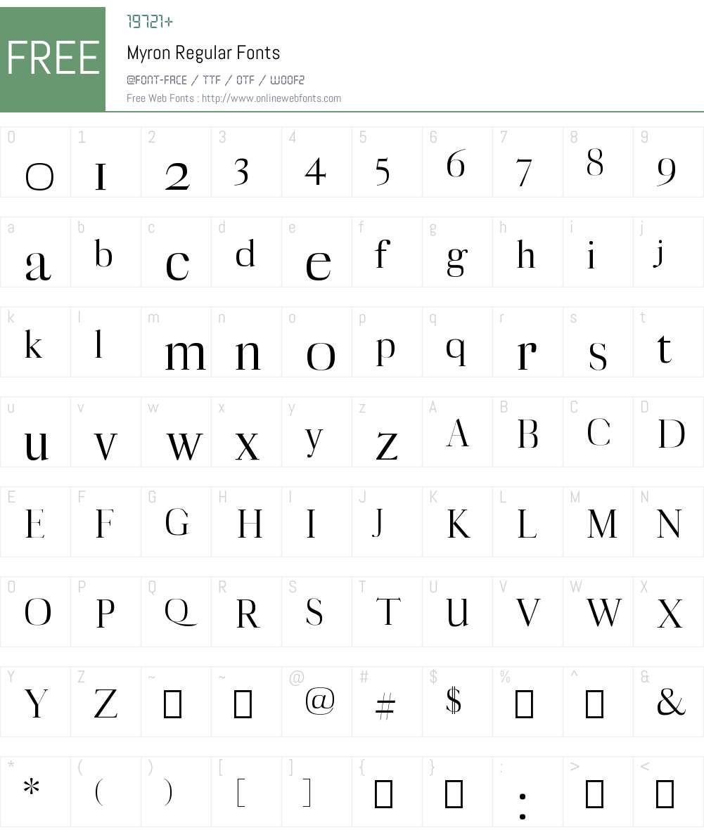 Myron 1.0 Fonts Free Download - OnlineWebFonts.COM