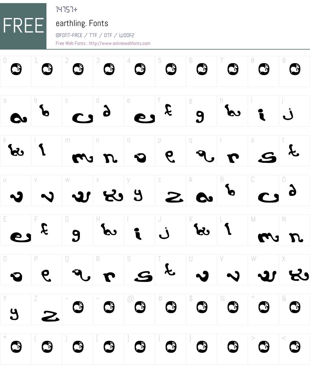 earthling. snailfonts.v1 Fonts Free Download - OnlineWebFonts.COM