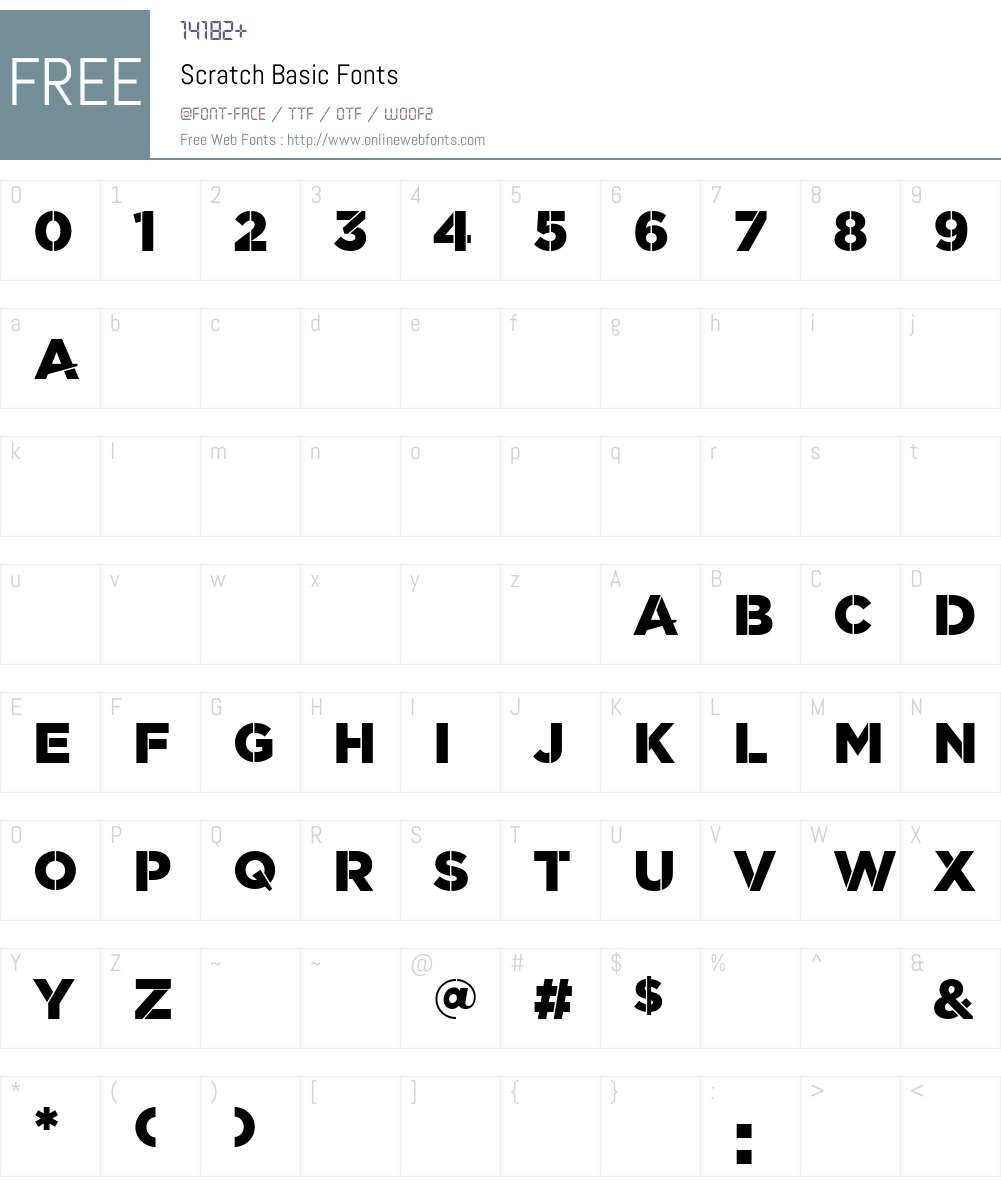 Scratch Basic 1.000 Fonts Free Download - OnlineWebFonts.COM