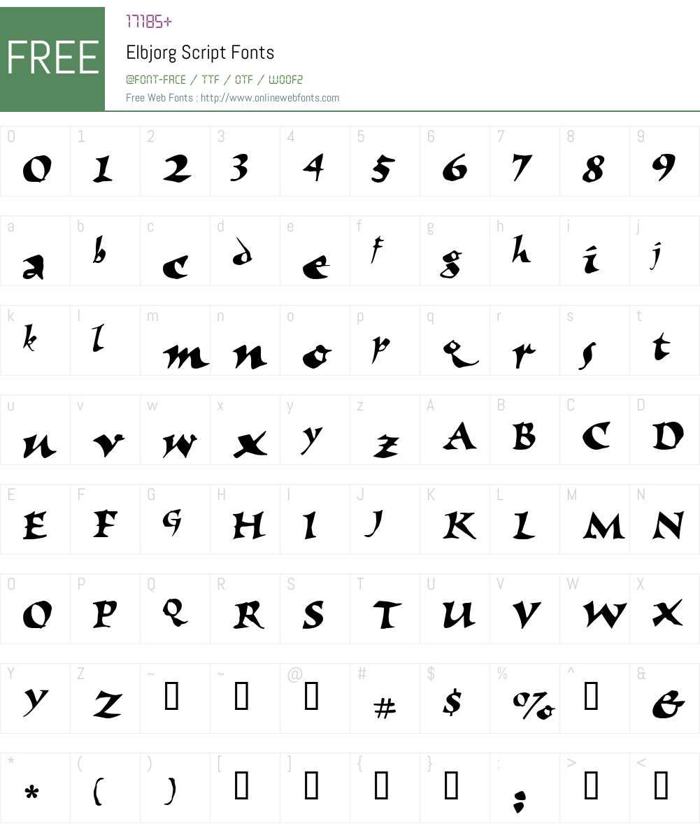 Elbjorg Script V2 Altsys Fontographer 4.0.3 24.05.1994 Fonts Free Download - OnlineWebFonts.COM