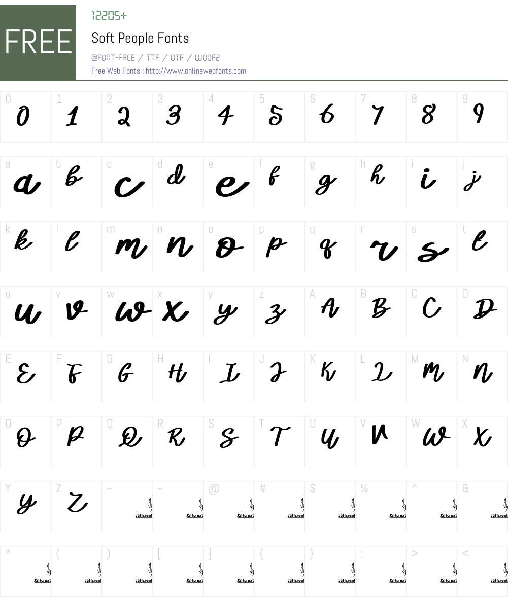 Soft People 1.00;June 5, 2022;FontCreator 12.0.0.2555 64-bit Fonts Free Download ...