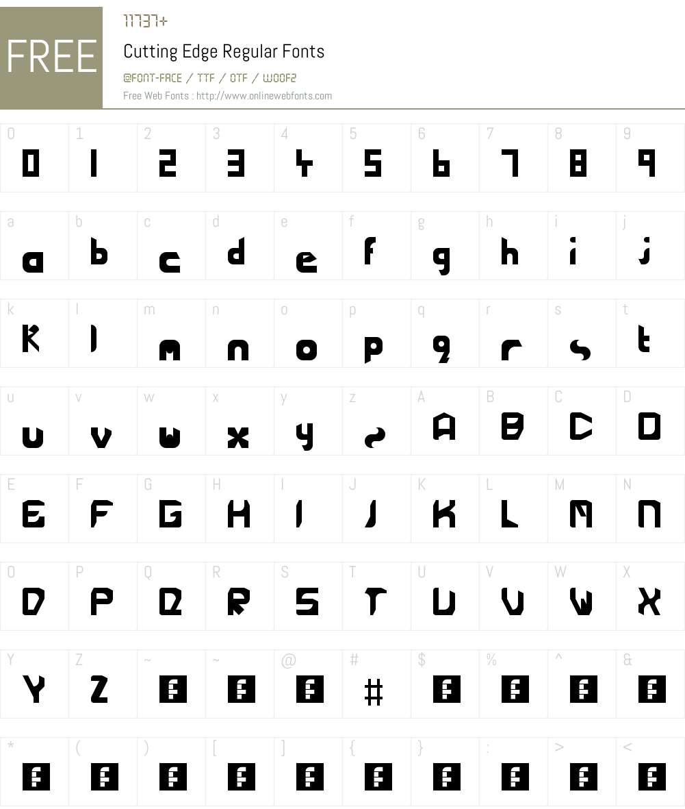 Cutting Edge Regular 1.0 Fonts Free Download - OnlineWebFonts.COM