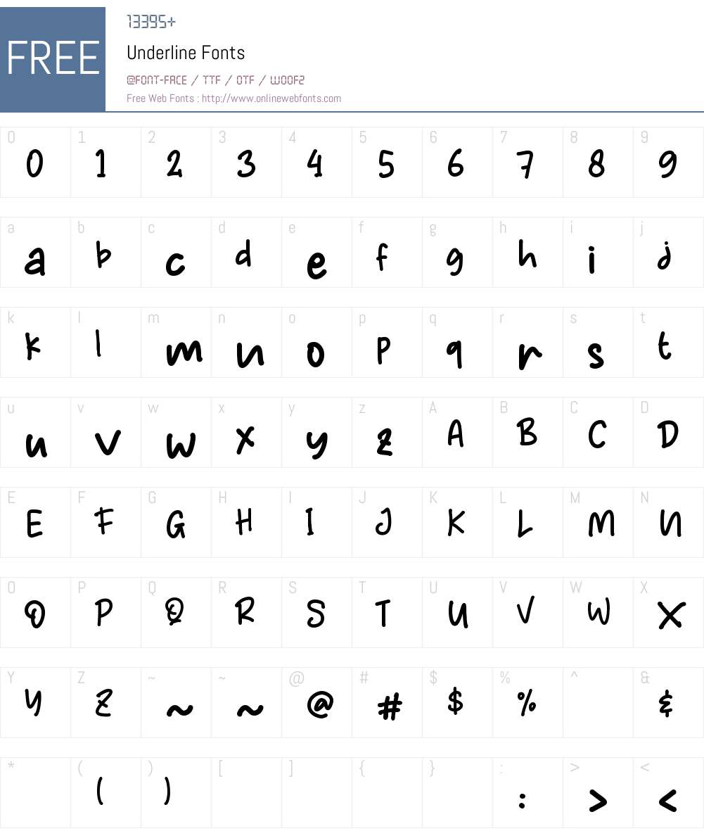 Underline 1.00;April 10, 2023;FontCreator 12.0.0.2555 64-bit Fonts Free ...
