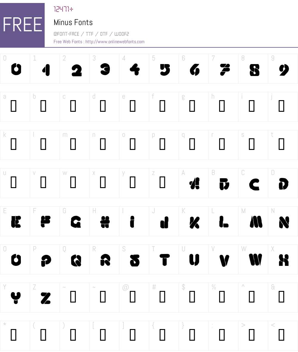 Minus V1 Macromedia Fontographer 4.1 4/7/00 Fonts Free Download ...