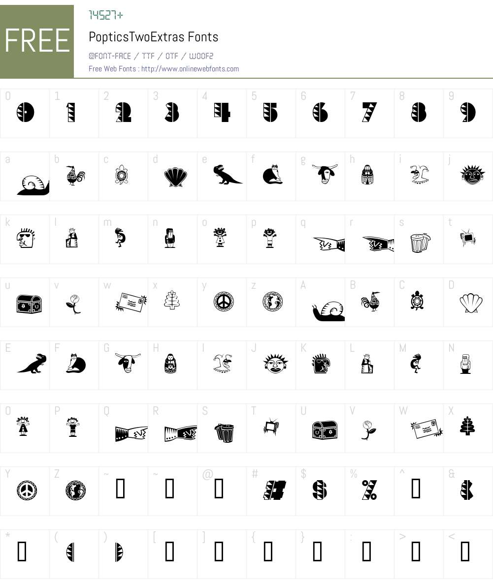 PopticsTwoExtras Macromedia Fontographer 4.1.3 08/30/96 Fonts Free ...