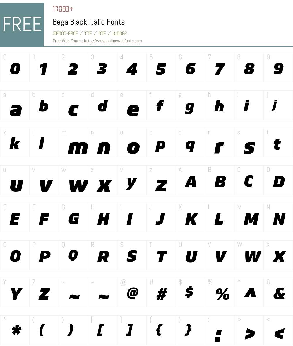 Bega Black 1.0 Fonts Free Download - OnlineWebFonts.COM