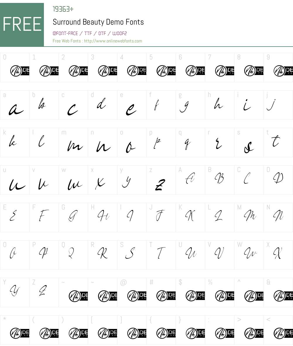 Surround Beauty Demo 1.002;Fontself Maker 3.5.7 Fonts Free Download ...