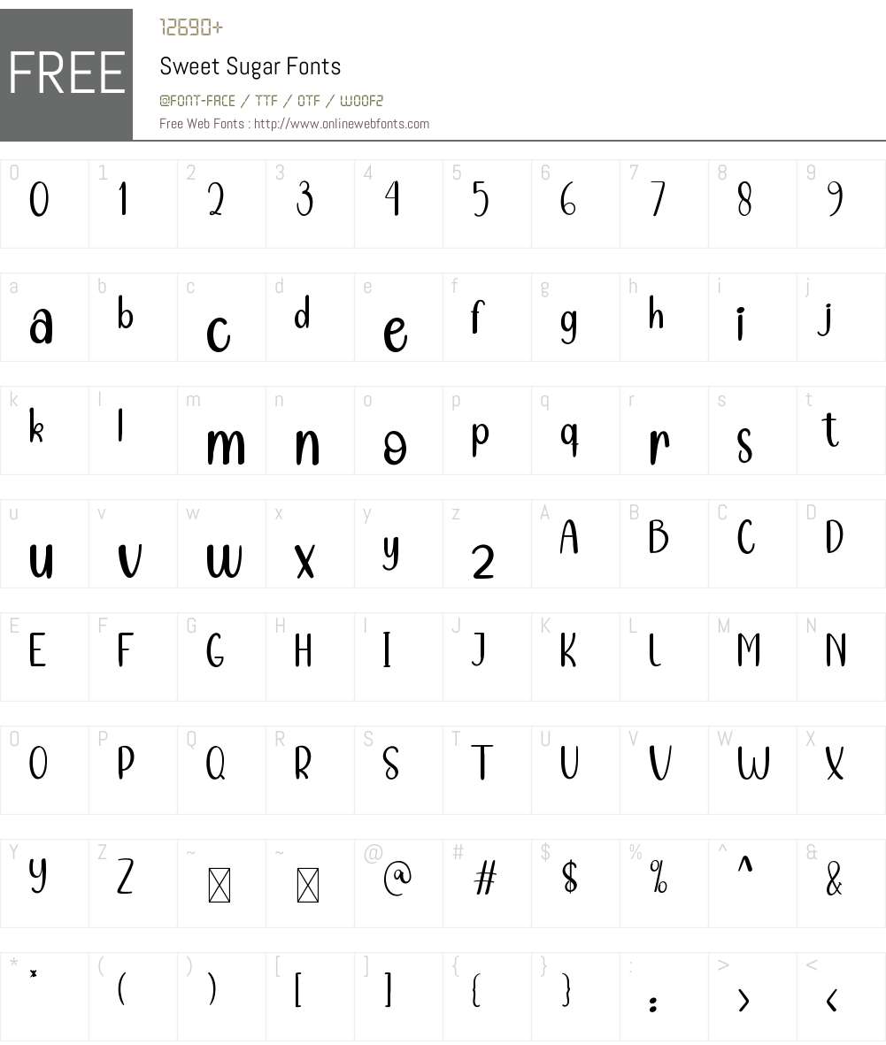 Sweet Sugar 1.002;Fontself Maker 3.5.8 Fonts Free Download ...