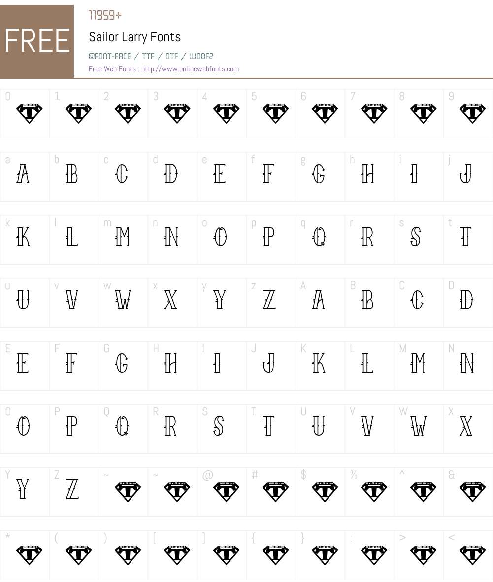 Sailor Larry Fonts Free Download - OnlineWebFonts.COM