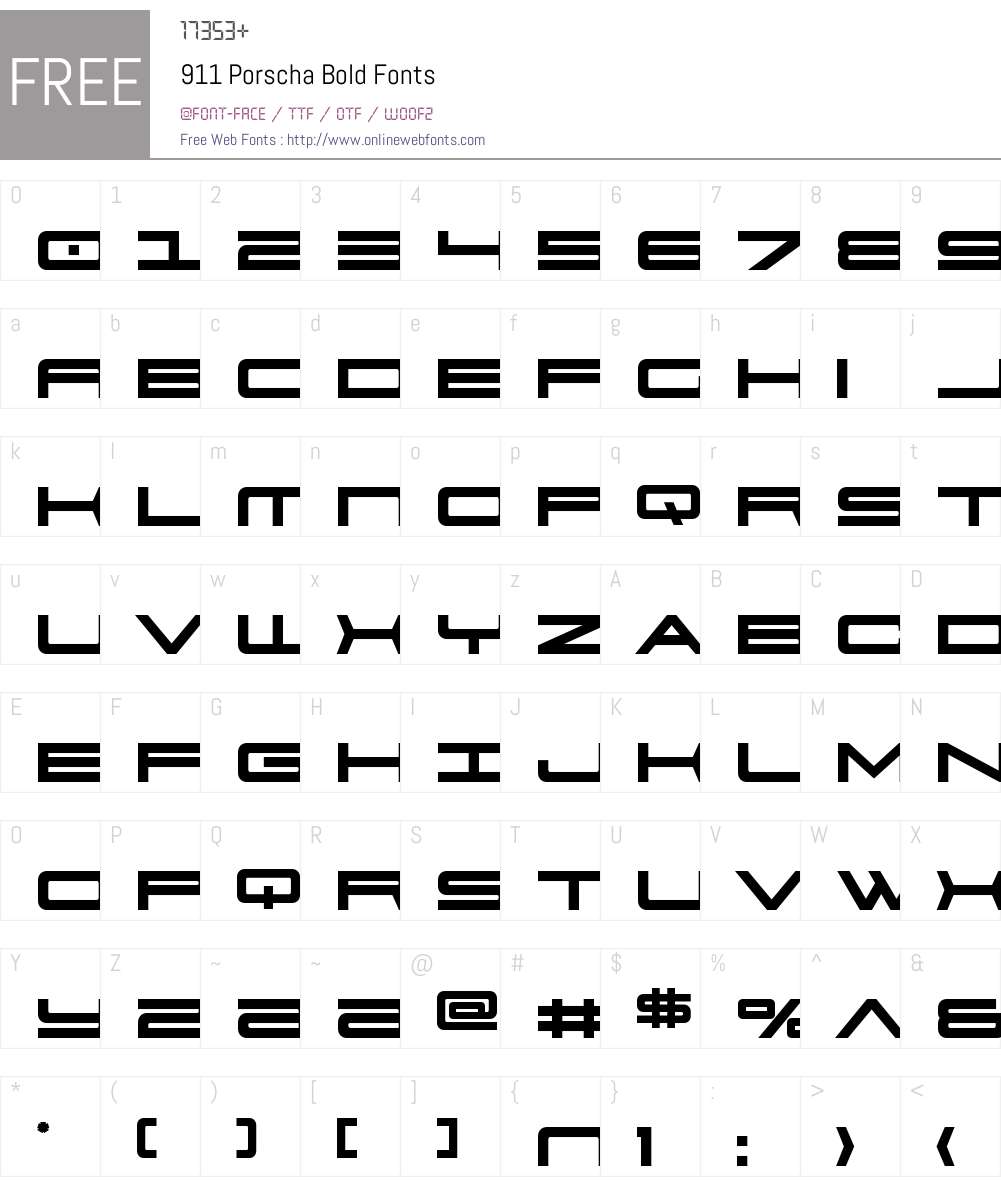 911 Porscha Bold 3.0; 2015 Fonts Free Download - OnlineWebFonts.COM