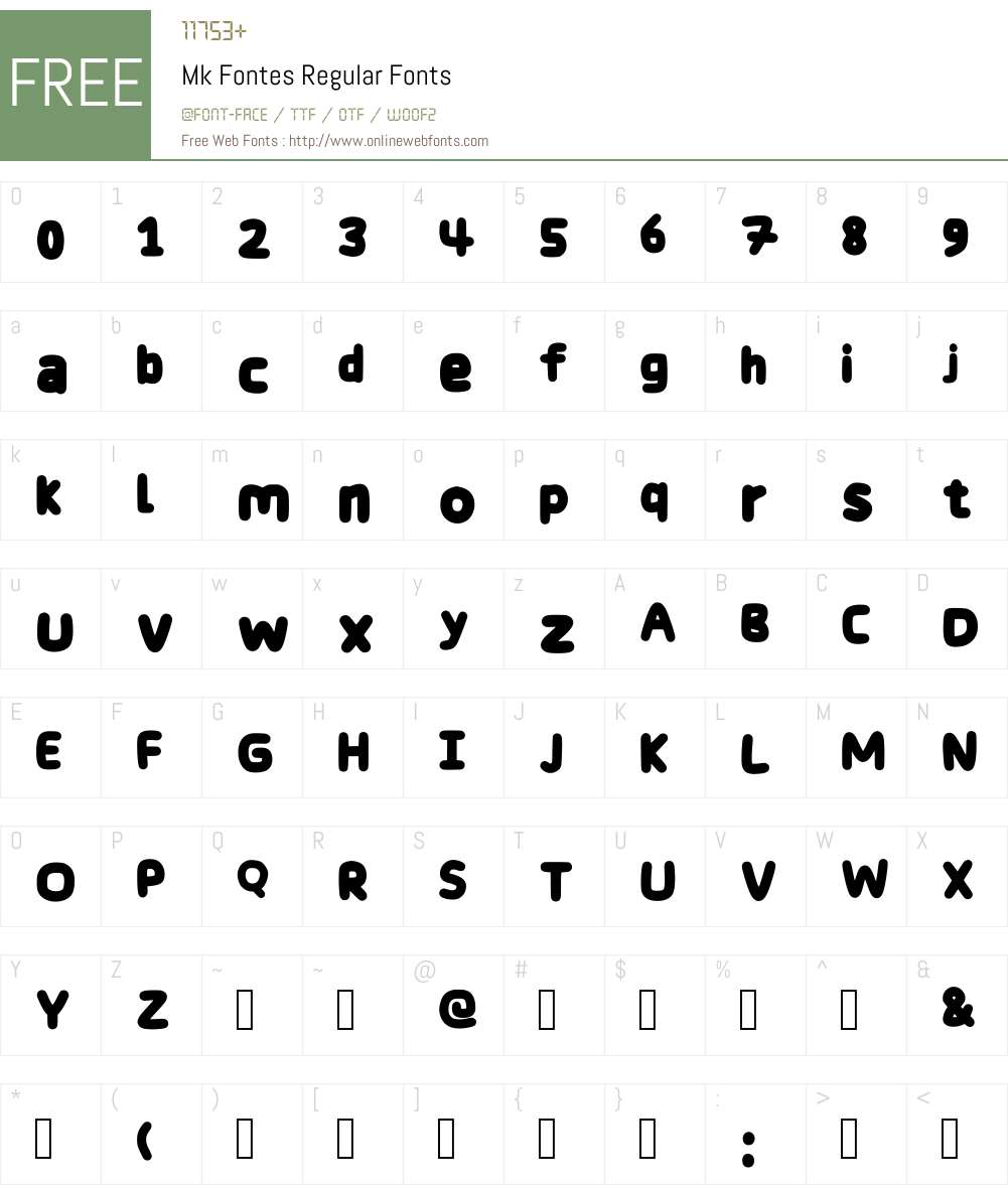 Mk Fontes Regular 001.001 Fonts Free Download - OnlineWebFonts.COM