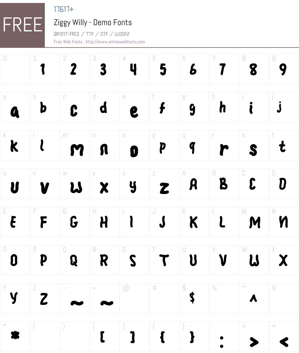 Ziggy Willy - Demo 1.003;Fontself Maker 3.5.8 Fonts Free Download ...