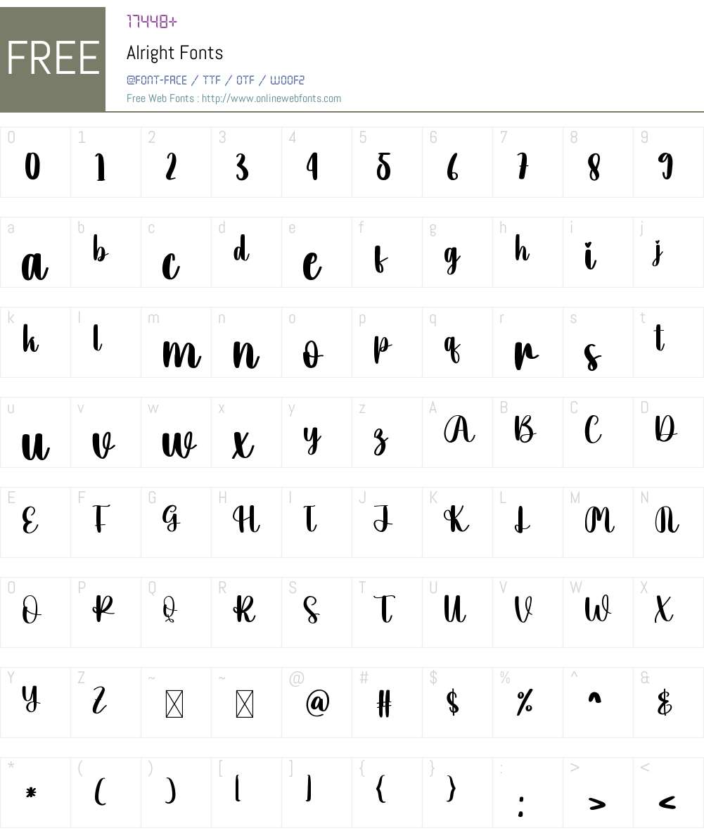 Alright 1.001;Fontself Maker 3.5.7 Fonts Free Download - OnlineWebFonts.COM