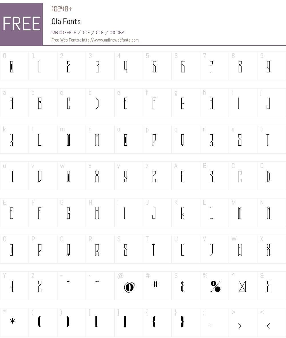 Ola 1.001;Fontself Maker 3.5.7 Fonts Free Download - OnlineWebFonts.COM