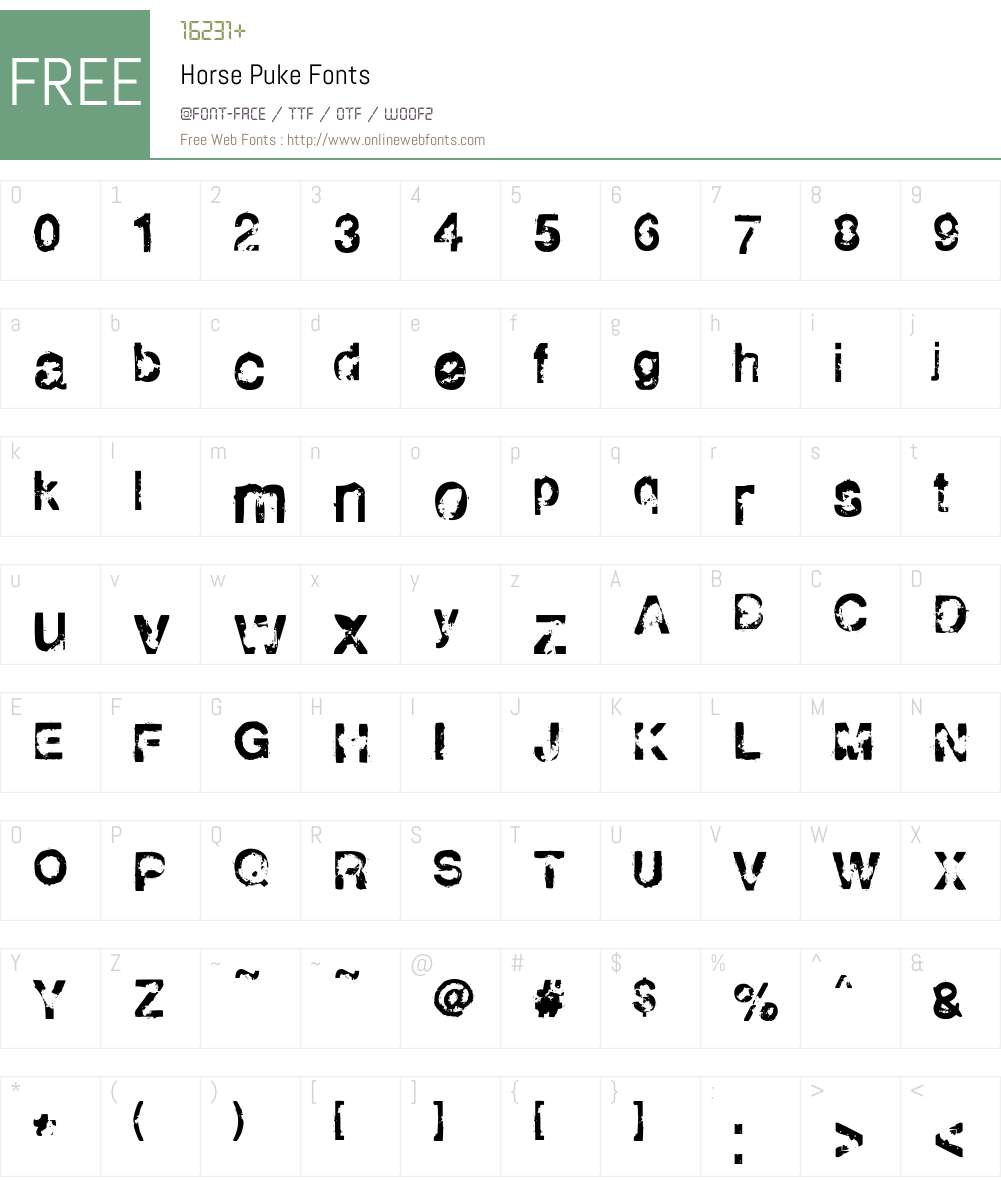 Horse Puke Macromedia Fontographer 4.1.2 8/15/02 Fonts Free Download ...