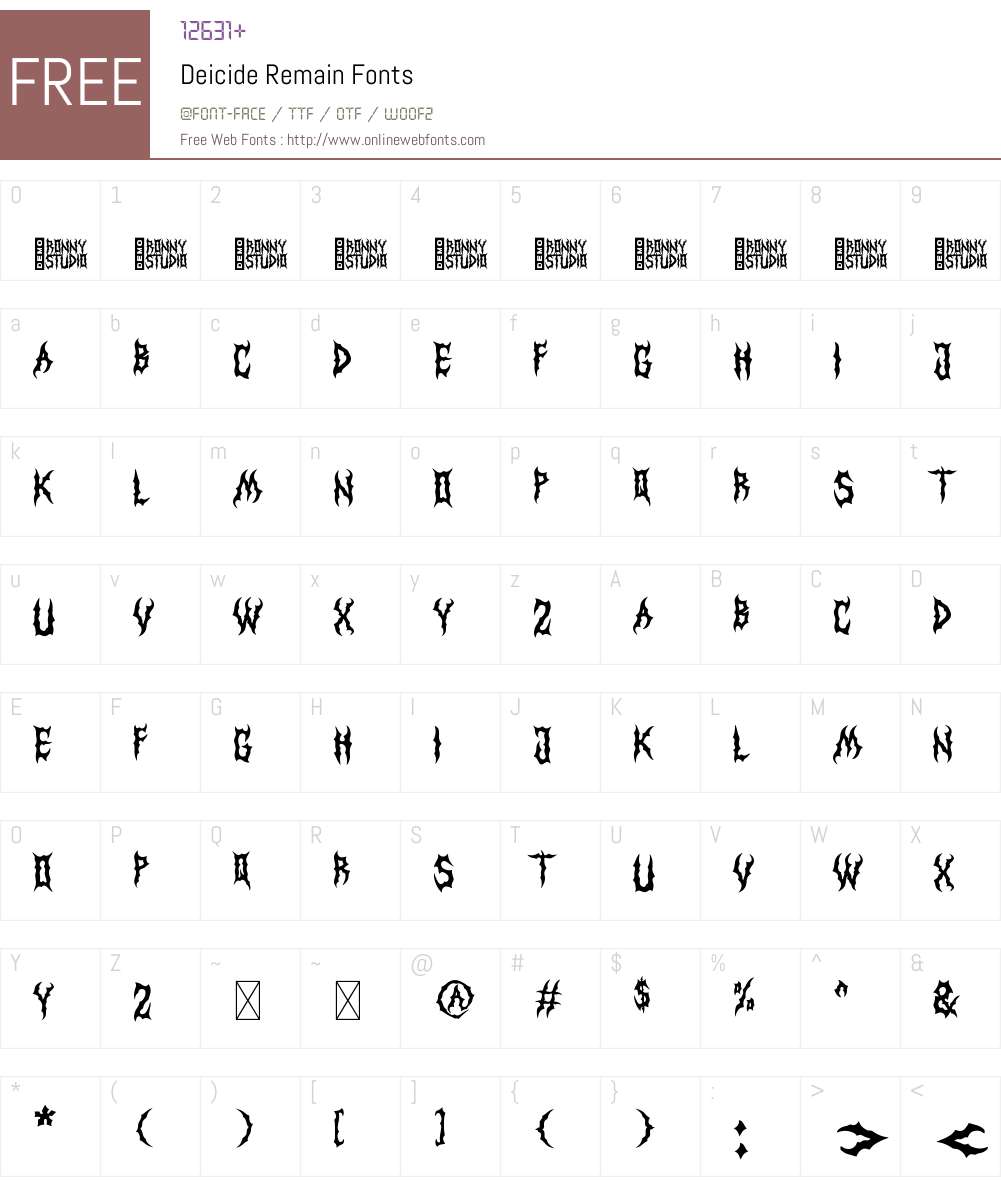 Deicide Remain 1.002;Fontself Maker 3.5.8 Fonts Free Download ...