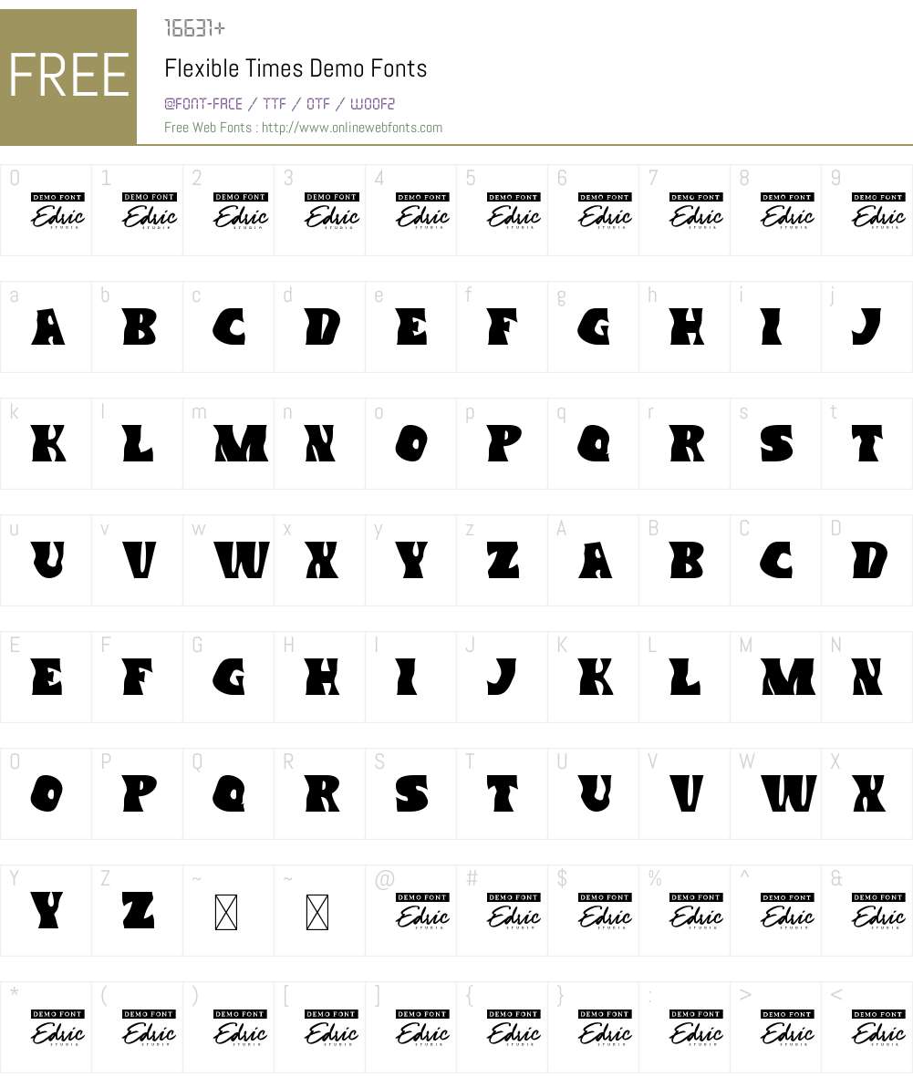Flexible Times Demo 1.002;Fontself Maker 3.5.7 Fonts Free Download ...