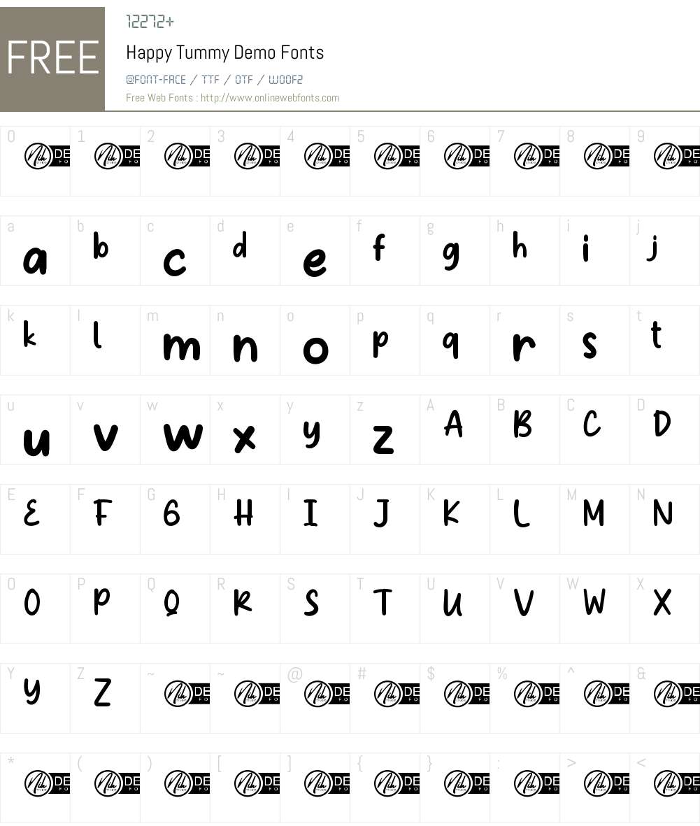 Happy Tummy Demo 1.003;Fontself Maker 3.5.4 Fonts Free Download ...