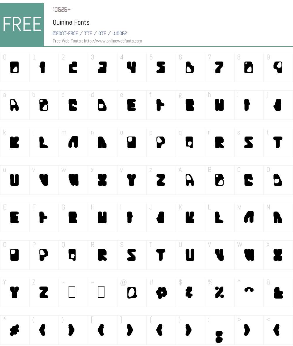 Quinine V1 Feb 16, 1997 Fonts Free Download - OnlineWebFonts.COM