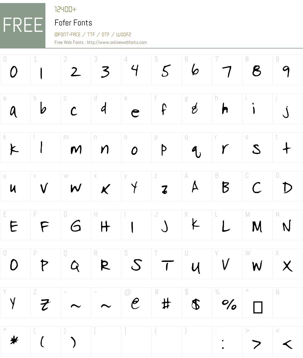 Fofer 001.000 Fonts Free Download - OnlineWebFonts.COM