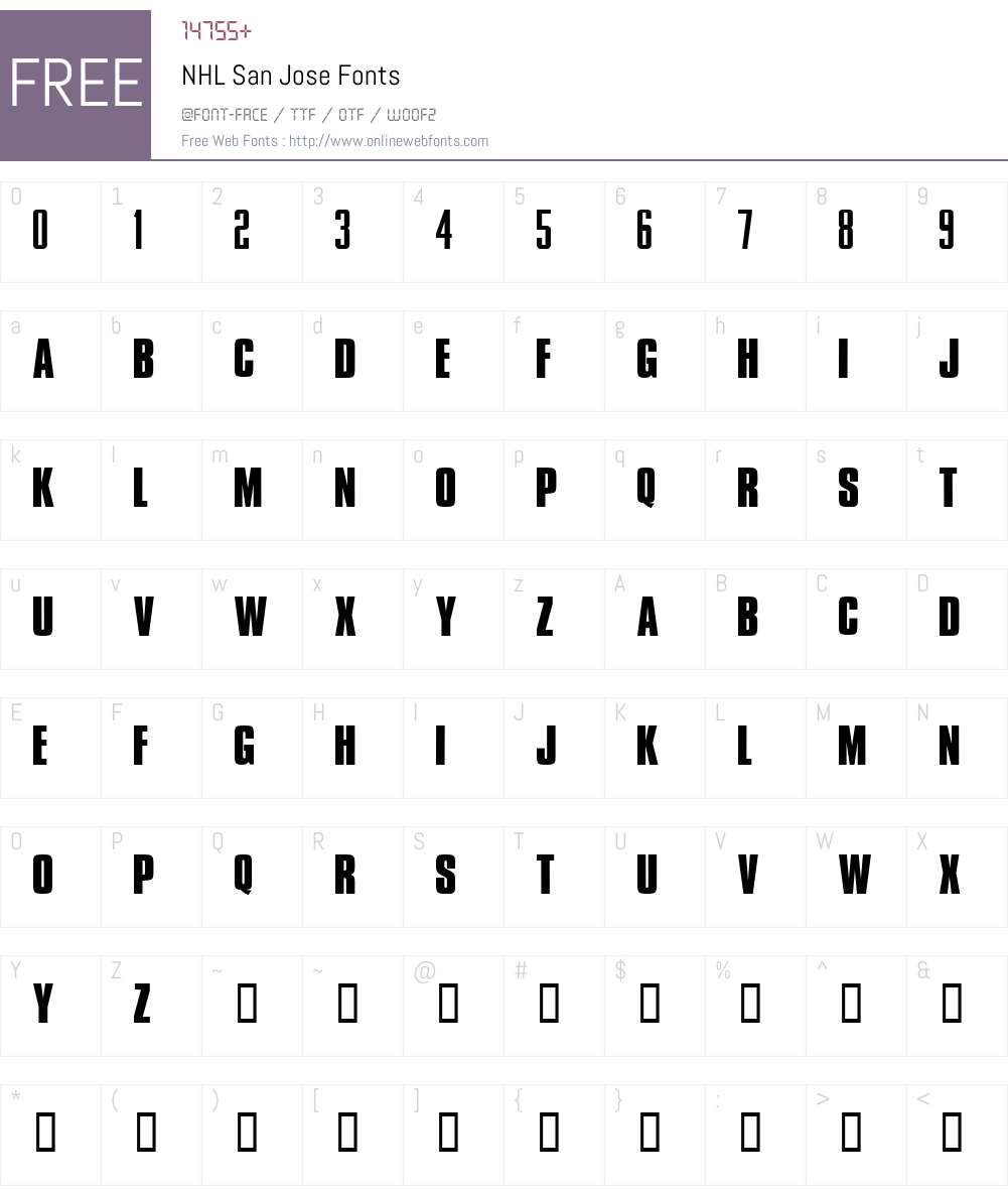 NHL San Jose Macromedia Fontographer 4.1 6/27/05 Fonts Free Download ...