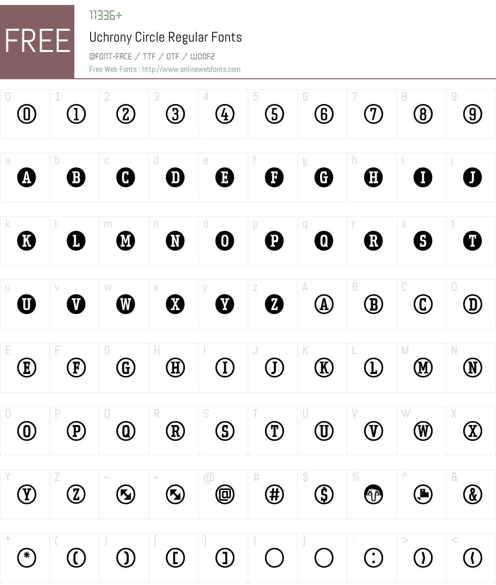 Uchrony Circle 1.182 Fonts Free Download - OnlineWebFonts.COM