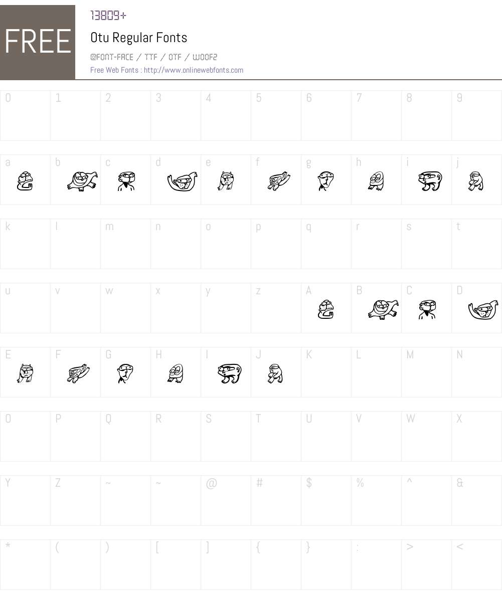 Otu Regular 1.000 Fonts Free Download - OnlineWebFonts.COM