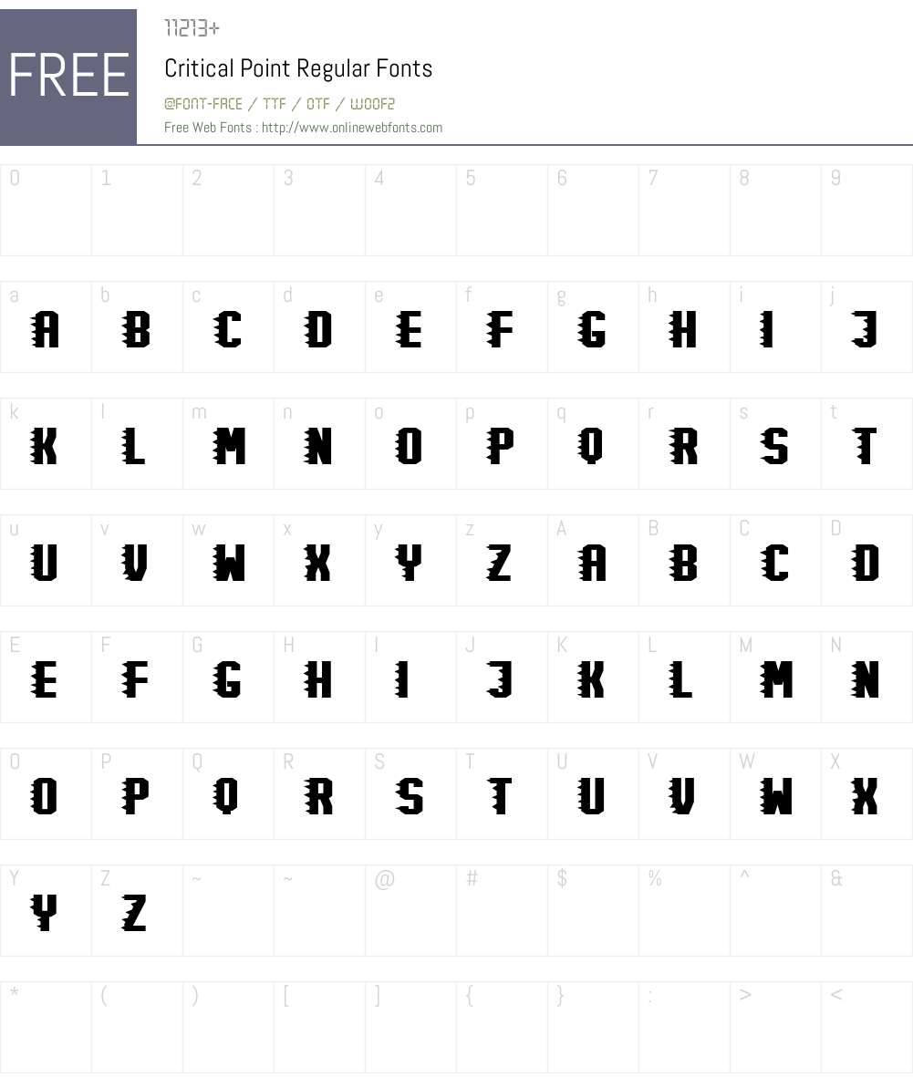 Critical Point 1.000 Fonts Free Download - OnlineWebFonts.COM
