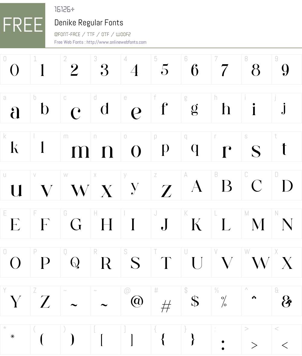 Denike Regular 1.000;FEAKit 1.0 Fonts Free Download - OnlineWebFonts.COM