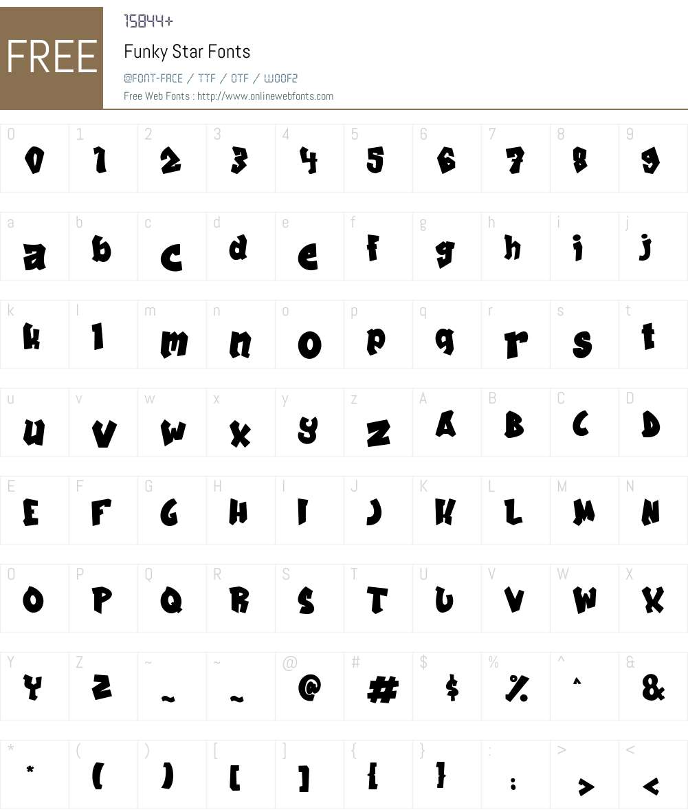 Funky Star 1.001;Fontself Maker 3.5.4 Fonts Free Download ...