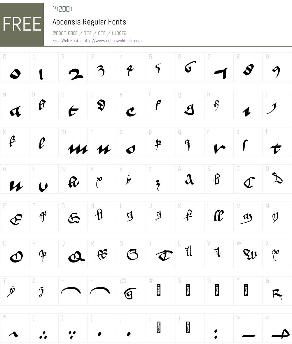 Aboensis 1.000;FEAKit 1.0 Fonts Free Download - OnlineWebFonts.COM