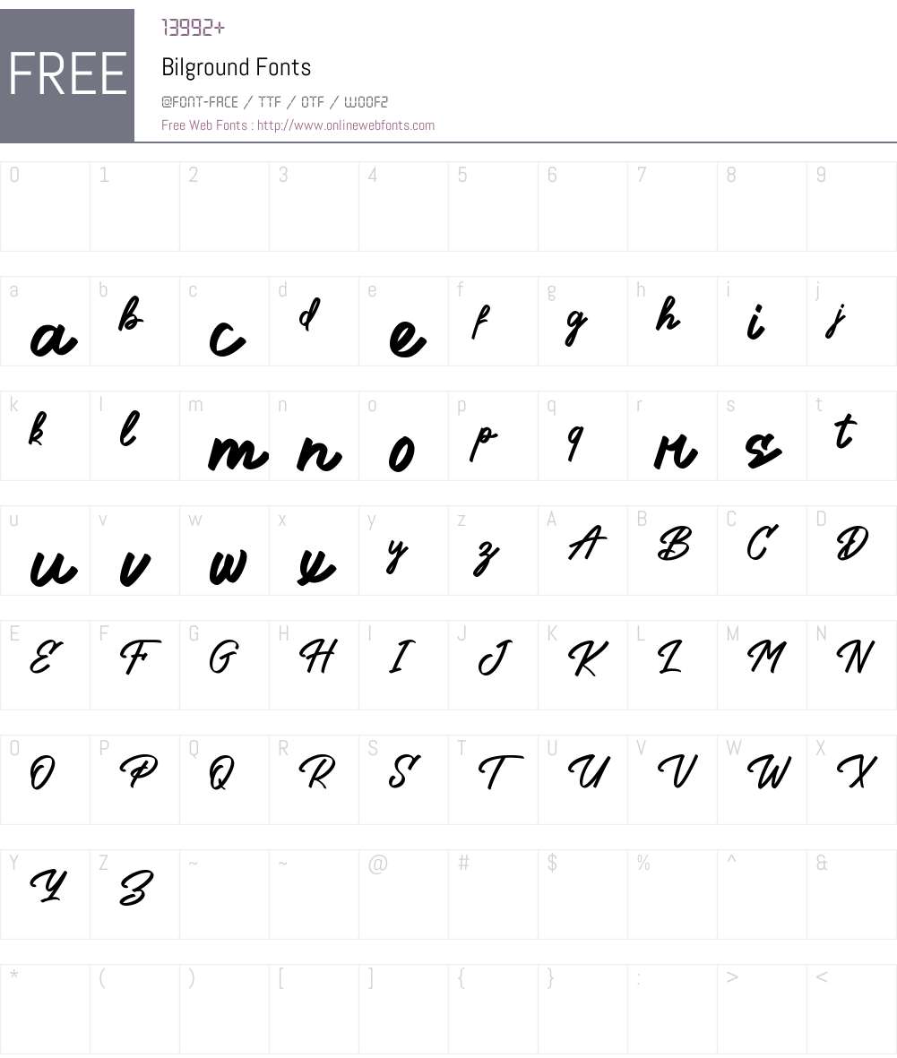 Bilground 1.00;April 1, 2021;FontCreator 13.0.0.2683 64-bit Fonts Free Download - OnlineWebFonts.COM